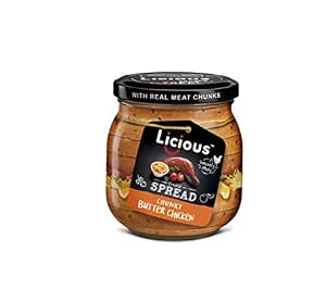 Licious Spread Chunky Butter Chicken Spread Jar, 200 g: Amazon.in ...