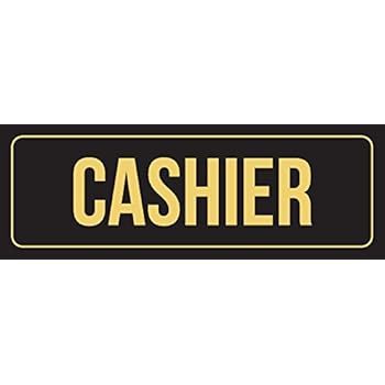 Amazon.com : Hanging Sign (Cashier Red) : Office Products