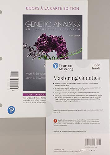 Genetic Analysis: An Integrated Approach, Books a la Carte Plus Mastering Genetics with Pearson ...