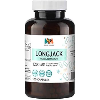 Amazon.com: LongJack Extract 100 Capsules, 600 mg, LongJack (Tongkat ...