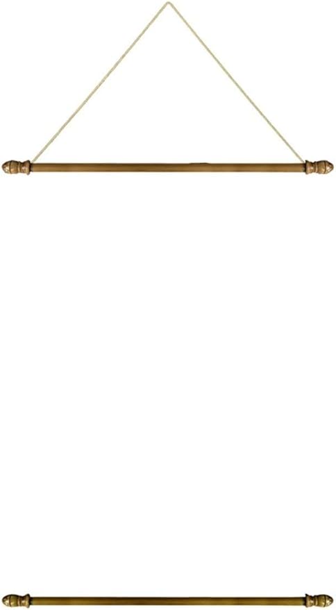 Amazon.com: Pack of 2 Wooden Banner Wall Hanger Set Top and Bottom ...