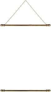 Amazon.com: Pack of 2 Wooden Banner Wall Hanger Set Top and Bottom ...
