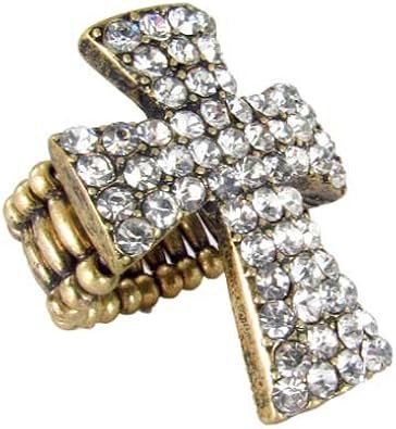 Amazon.com: Gold Cross Ring: Jewelry