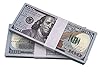100PCS One Stack 100 Prop Money Full Print 2 Sided Motion Picture Money ...