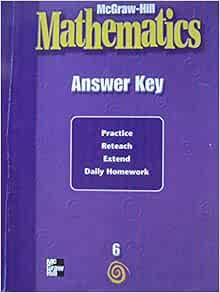 Mathematics Answer Key, 6th grade: 9780021004232: Amazon.com: Books