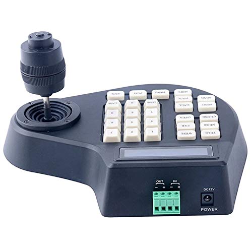 EVERSECU Mini Analog PTZ Camera Keyboard with 4D Joystick, PTZ Speed ...