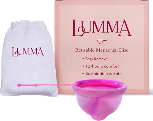 LUMMA Menstrual Disc | Includes Carrying Pouch and Silicone String for ...