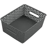 Amazon.com: Begale Plastic Storage Basket for Household Organization ...
