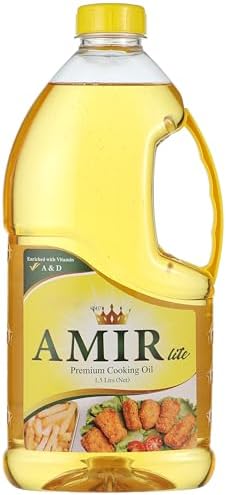 Amir Lite Premium Cooking Oil - Low Calorie - Enriched with Vitamin A ...
