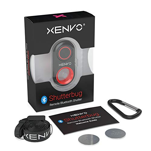 Xenvo Shutterbug - Camera Shutter Remote Control - Bluetooth Wireless Selfie Button Clicker ...