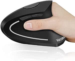 Amazon.com: Vassink Ergonomic Mouse, Rechargeable Wireless Mouse, 2 ...