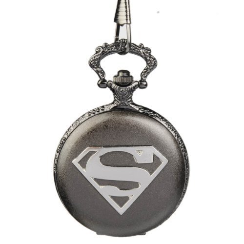 Купить Topearl Superman The Man of Steel Superhero Black Quartz Pocket ...