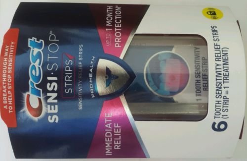 Crest Sensi-Stop Strips 6 Treatments Teeth Sensitivity Relief Strips ...