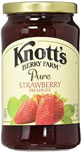 Amazon.com : Knott's Berry Farm Strawberry Preserves, 16-Ounce (Pack of ...