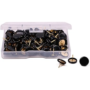 Amazon.com : PTC Office 120PCS Steel Thumbtacks Drawing Pins Plastic ...