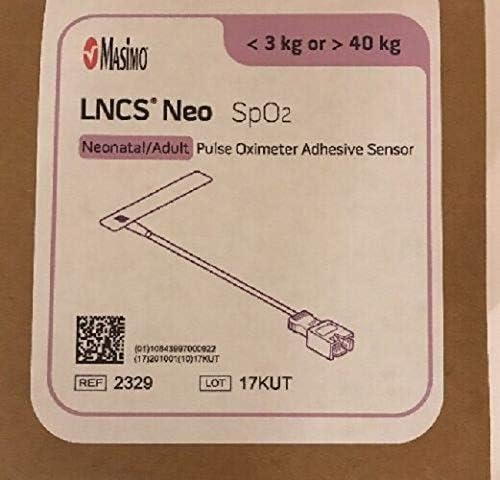 Masimo 2329, LNCS Neo, neonatal/adulto SP02 sensor calcomanía, 20 por ...