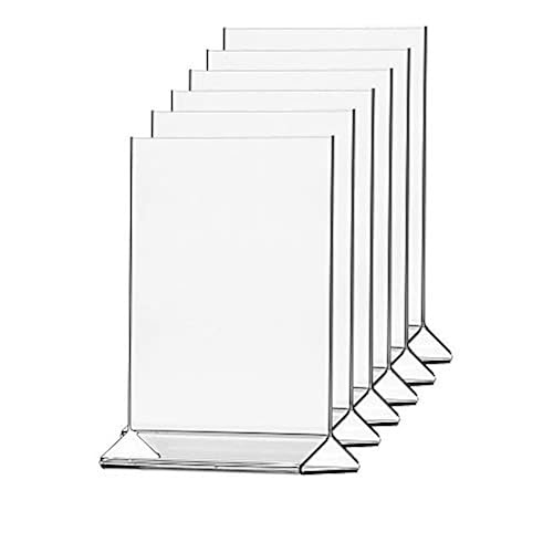 Marketing Holders 8 1/2"W x 11"H Vertical Table Tent Pack of 6 Top ...