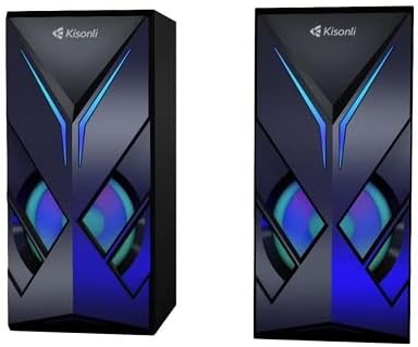سعر SPEAKER KISONLI U-9005 USB RGP LIGHT EFFECT (BLACK WITH RPG LIGHT ...