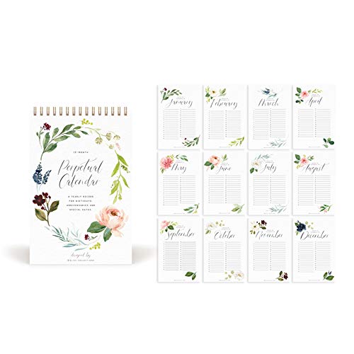 Bliss Collections Perpetual Calendar, Important Dates to Remember ...