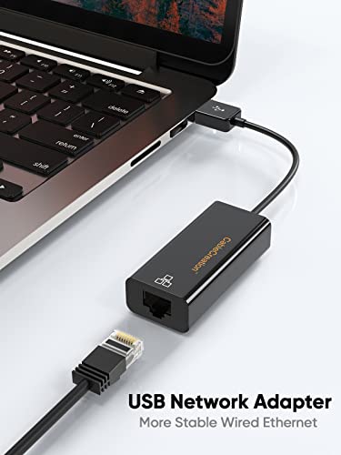 USB to Network Adapter, CableCreation USB 2.0 to 10 / 100 RJ45 Ethernet ...