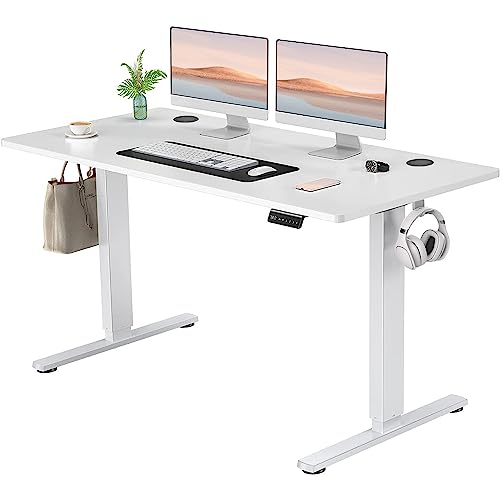 Standing Desk, Adjustable Height Electric Sit Stand Up Down Computer ...