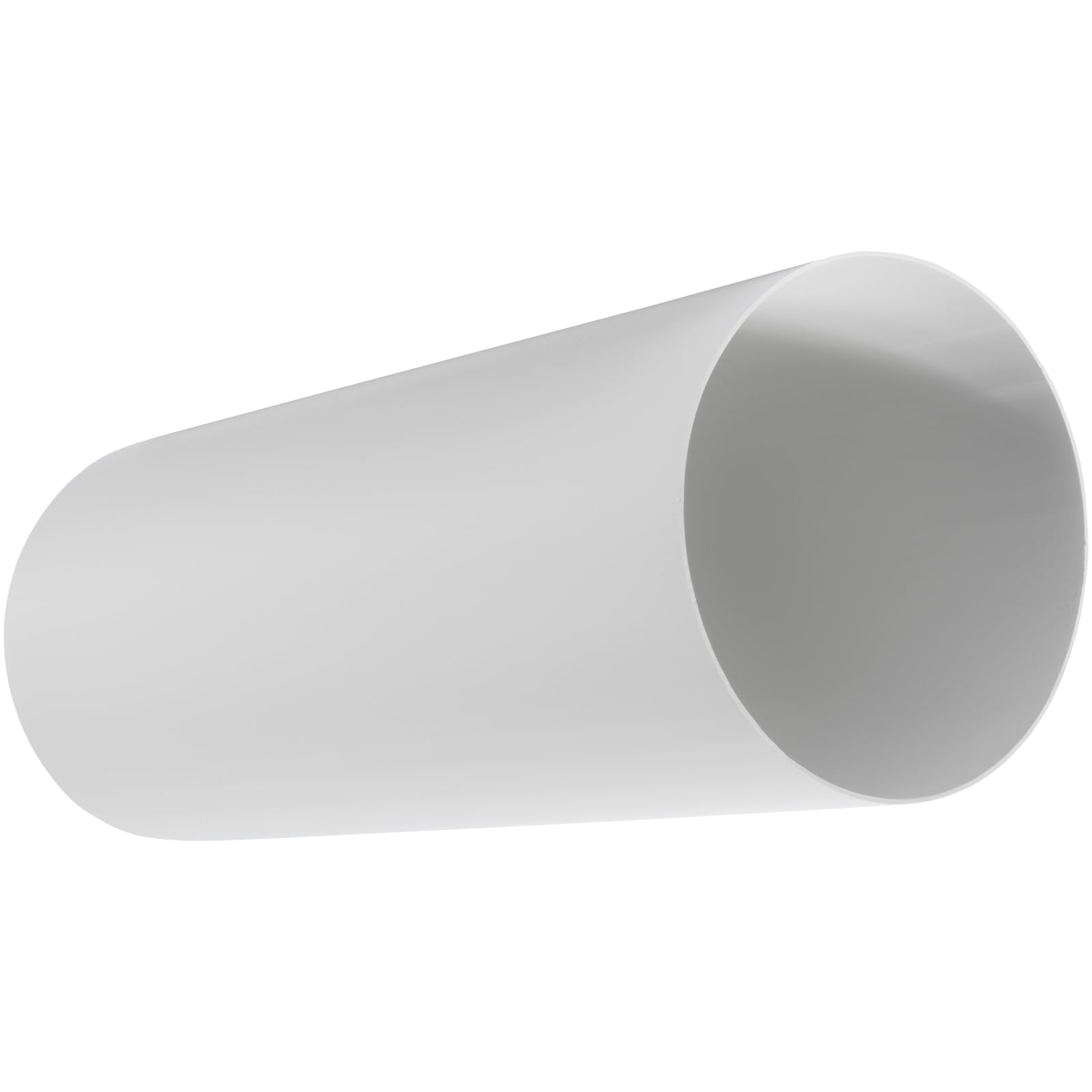 HVAC OV 5"" Inch Round Straight 12"" Inch Long Plastic Duct - Exhaust ...