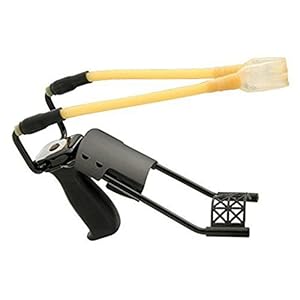Amazon.com : Saunders Wrist-Rocket® Folding Falcon Slingshot : Sports ...
