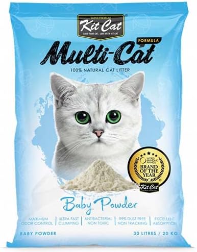 Kit Cat Multicat Baby Powder Formula Cat Litter, 20 Kg price in Saudi ...
