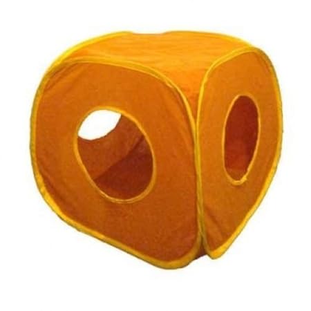 Pop Up Play Cube for Cat Kitten Small Pets Fun Box Foldable Random 4 ...