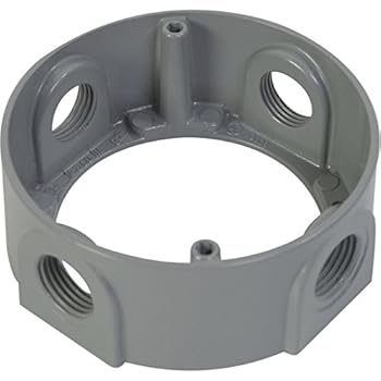 Morris 36710 Round 4-Holes Weatherproof Box Extension: Electrical Boxes ...