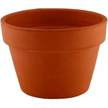 Amazon.com: Deroma M8140PZ Azalea Standard Clay Pot 6", Terra Cotta ...