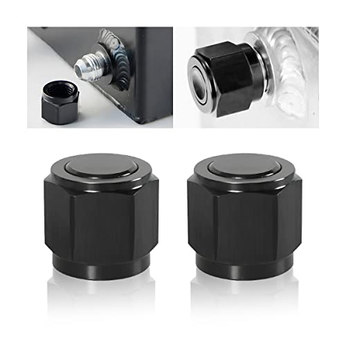BELOMI Female Flare Cap Block Off Fitting Plug, 2 PCS Aluminum Swivel ...