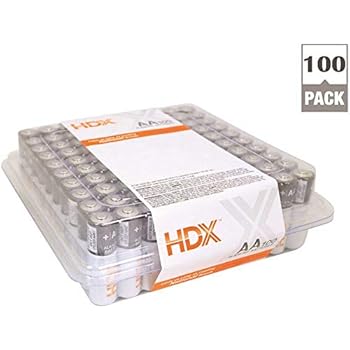 Amazon.com: HDX Alkaline AA Battery, Premium LR6 Alkaline Battery 1.5 ...