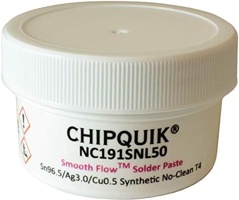 Chip Quik NC191SNL50 Smooth Flow Lead-Free Solder Paste SAC305 T4 50g ...