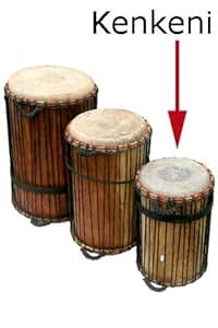 Amazon.com: Kenkeni Dunun Bass Drum with stick - 10x20 African Cow Skin ...