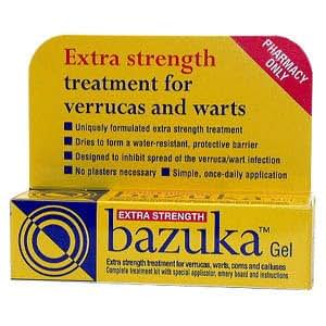 Amazon.com: Bazuka Extra Strength Verruca and Wart Remover Gel 5g ...