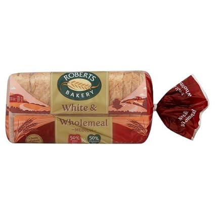 Roberts Bakery 50/50 Medium Bread, 800g: Amazon.co.uk: Grocery