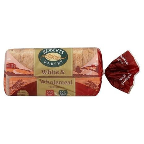 Roberts Bakery 50/50 Medium Bread, 800g: Amazon.co.uk: Grocery