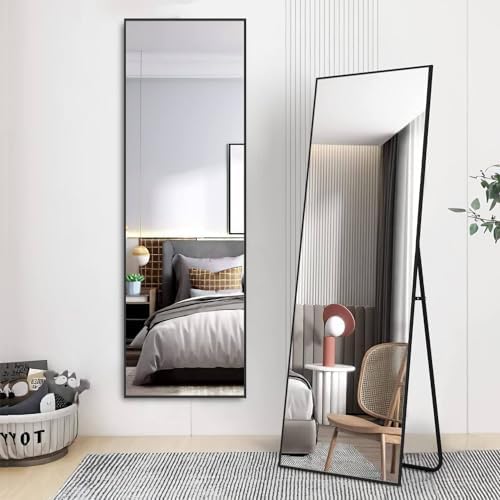 Shatterproof Full Length Mirror, Mirror with Hanging or Tilted Stand ...