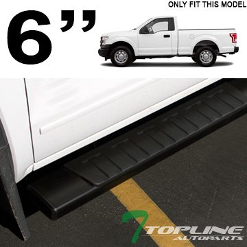 Buy Topline Autopart 6" Factory OE Rectangular Style Black Aluminum ...