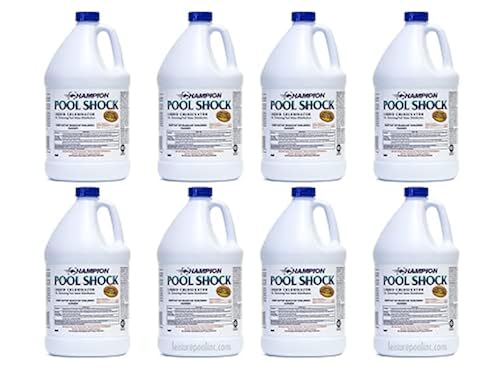 2 Pack - 8 Gallons | Liquid Chlorine Pool Shock (12.5% Sodium ...