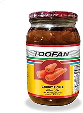 Toofan Carrot Pickle, 400 gm | Hot and tangy Pickle | Its lip ...
