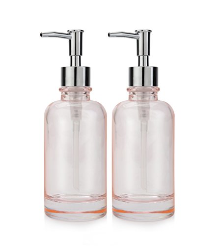 Compare Price: pink glass soap dispenser - on StatementsLtd.com