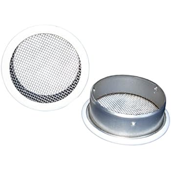 2.5" Round Open Screen Vent - White - Package of 4 - - Amazon.com