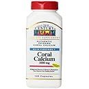 Amazon.com: 21st Century Coral Calcium Capsules, 1000 mg, 120 Count ...