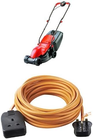Flymo Easimo Electric Wheeled Rotary Lawnmower with Masterplug Outdoor ...