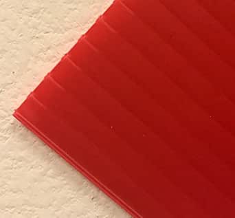 Amazon.com: (25 PACK) RED CORRUGATED PLASTIC SHEET 24" X 36" HORIZONTAL ...