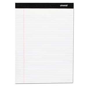 Amazon.com : Universal 30630 Premium Ruled Writing Pads, White, 8 1/2 x ...