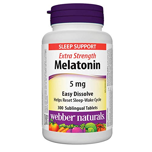 Webber Naturals Melatonin 5mg, 300 sublingual Tablets in Oman | Whizz ...