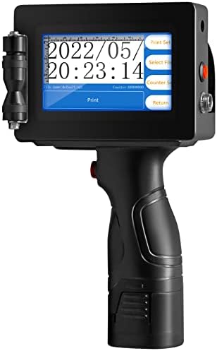 PEKOKO LB100 Portable Multifunction Hand Held Inkjet Printer with 4.3 ...